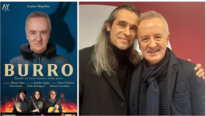 El actor Carlos Hipólito presenta la obra de teatro 'Burro'