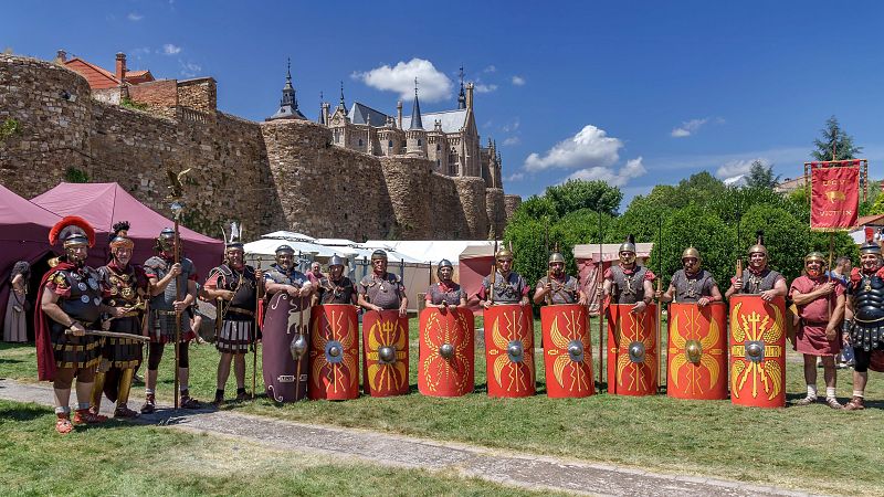 Astorga revive su historia en la Fiesta de Astures y Romanos
