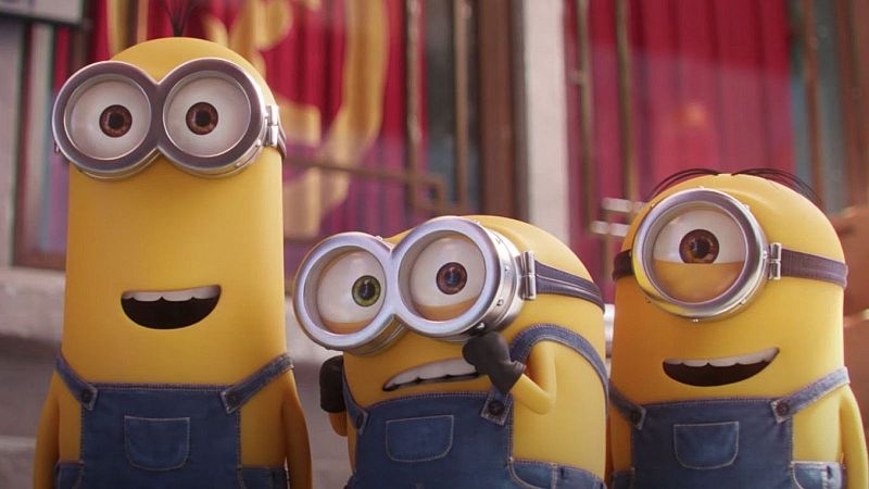 Lucía Sancho se pasea por la 'premier' de los Minions
