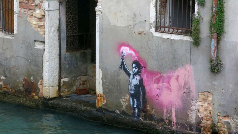 La aparición de Bansky en Venecia
