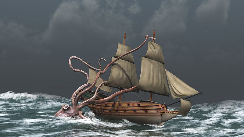 El calamar gigante, fuente de mitos y leyendas