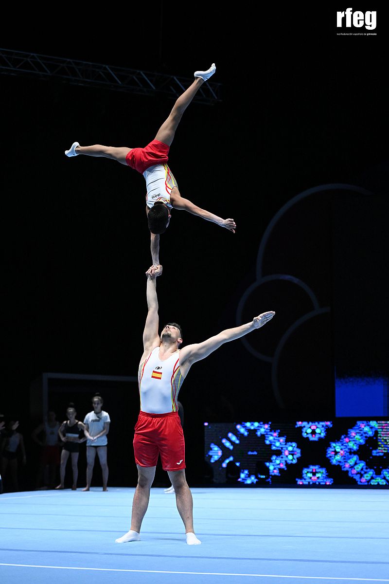 Gimnasia acrobática, buena actuación de España en el Mundial