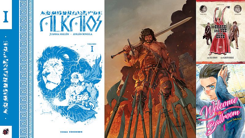 Alkaios y el baile en el cómic