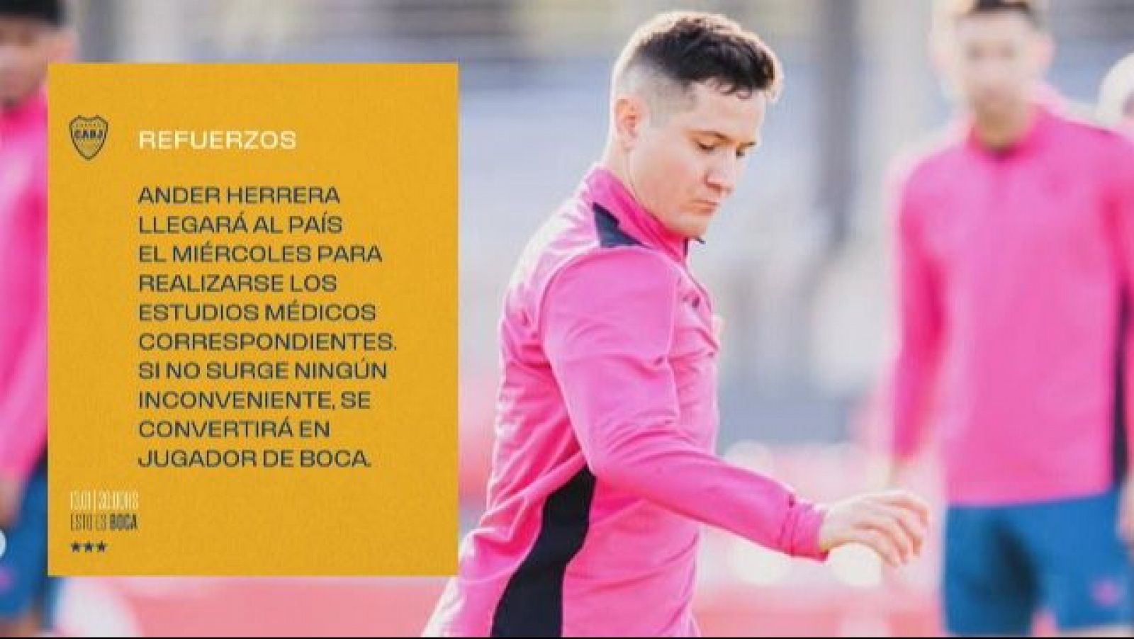 Ander Herrera se marcha a Argentina para jugar en Boca Juniors