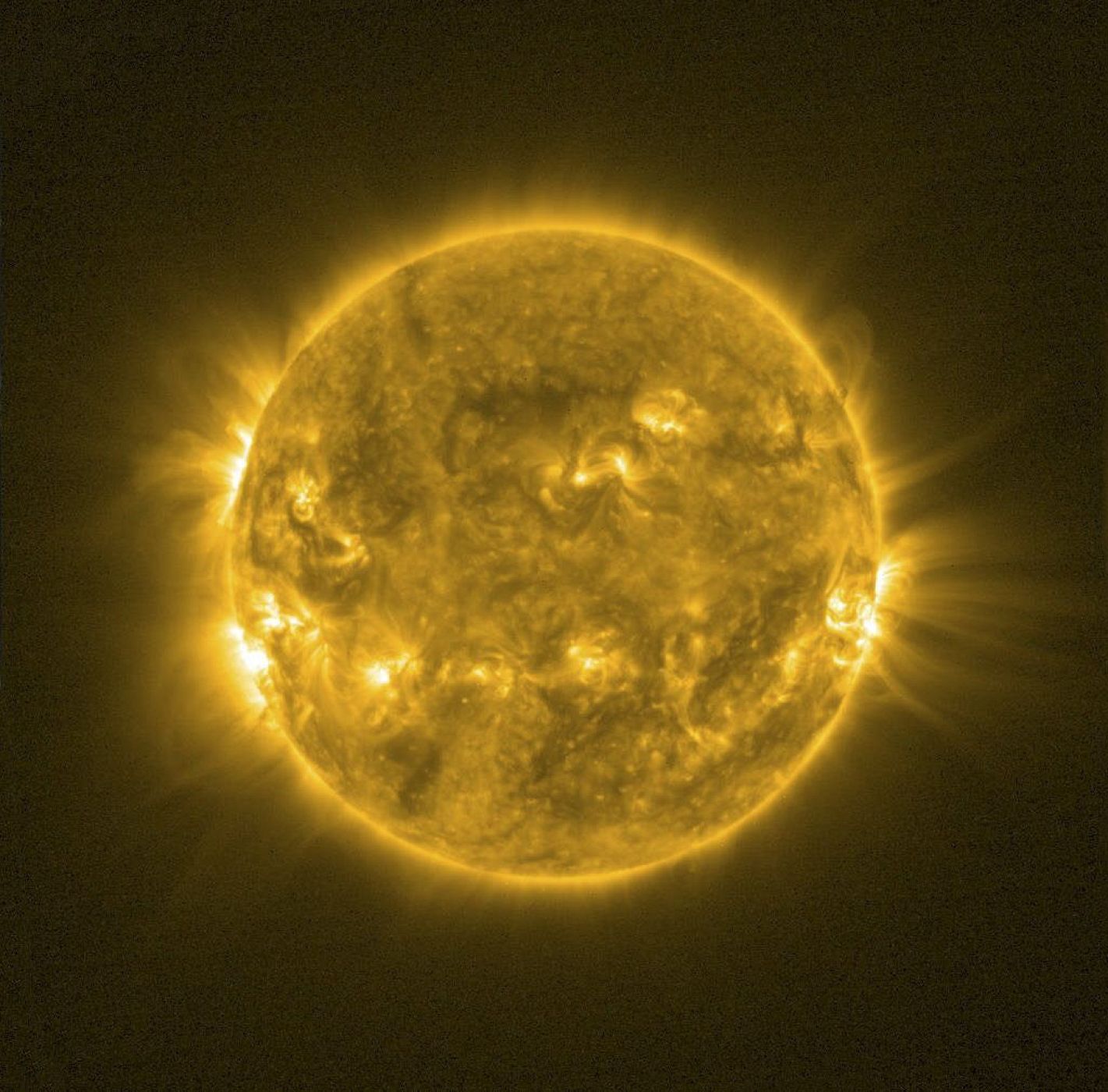 La corona de un sol 'violento'