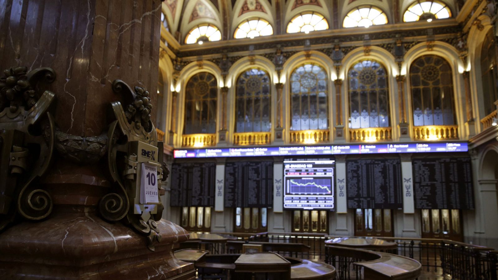 El IBEX 35 pierde un 1,78% lastrado por las compañía l RTVE