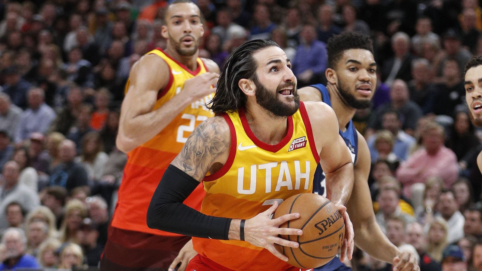 Ricky Rubio conduce a los Jazz a la victoria contra los Timberwolves
