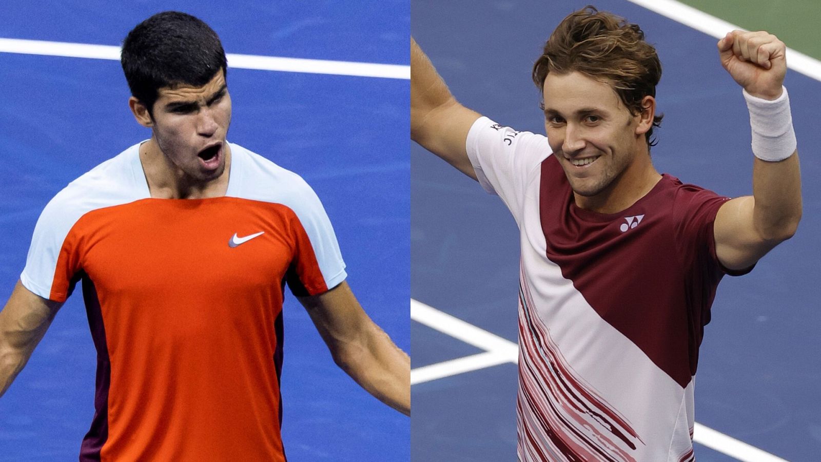 Horario y dónde ver la final del US Open entre Alcaraz y Ruud