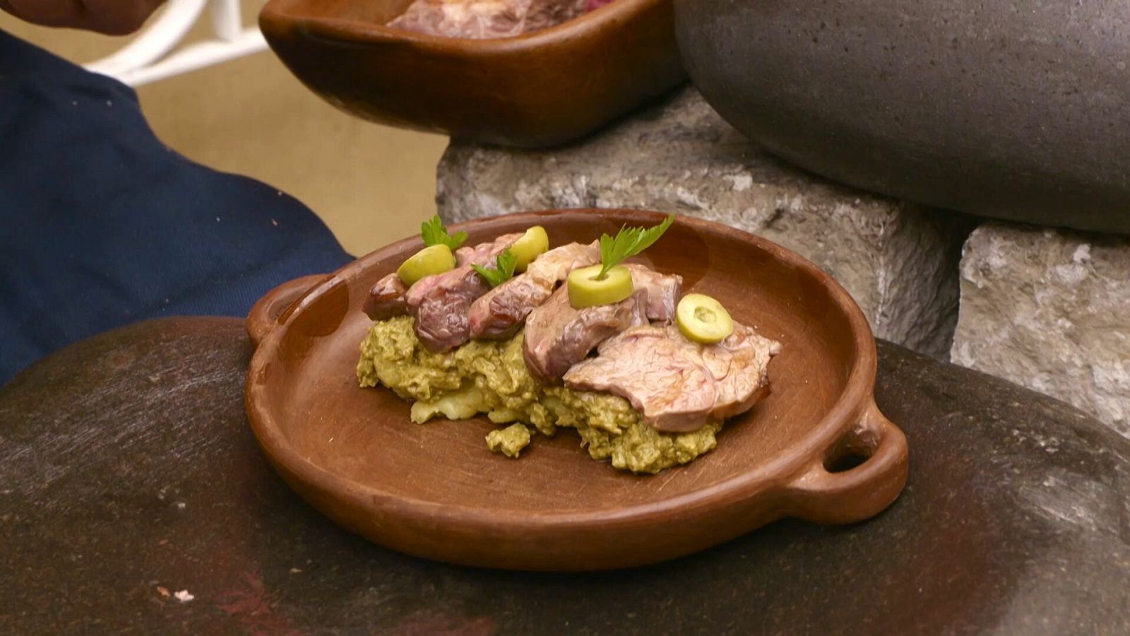 Receta de ocopa de cordero de Javier Peña en Arequipa