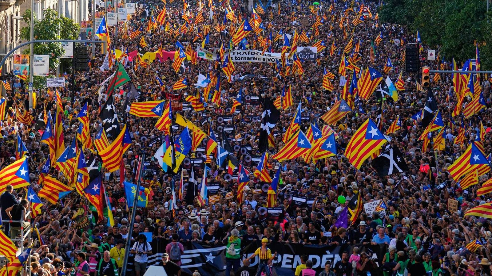 El independentismo llega a la Diada en horas bajas y dividido