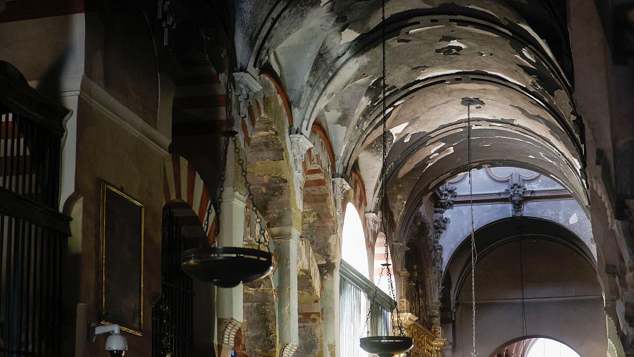 Así fue el incendio en la Mezquita-Catedral de Córdoba