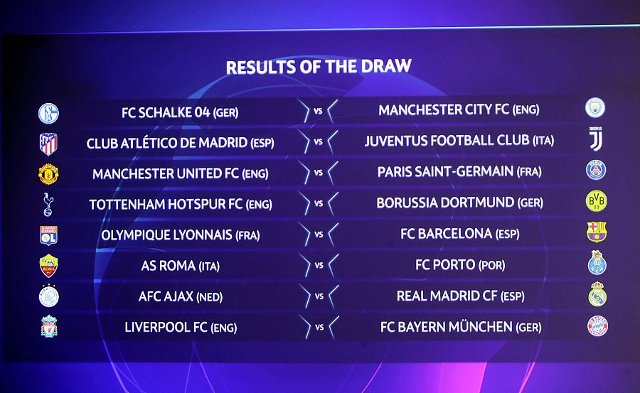 Cruces De Octavos De Final De Champions Rtve Es