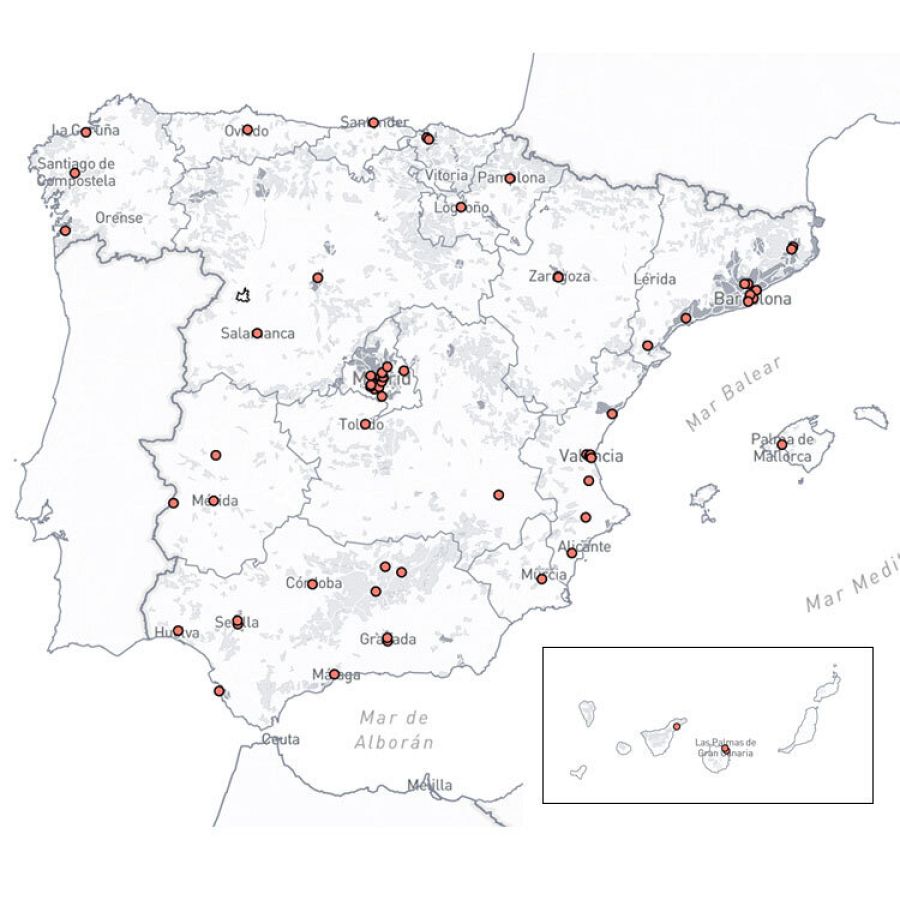 Mapa: ¿cuál es el hospital público más cercano a tu municipio?
