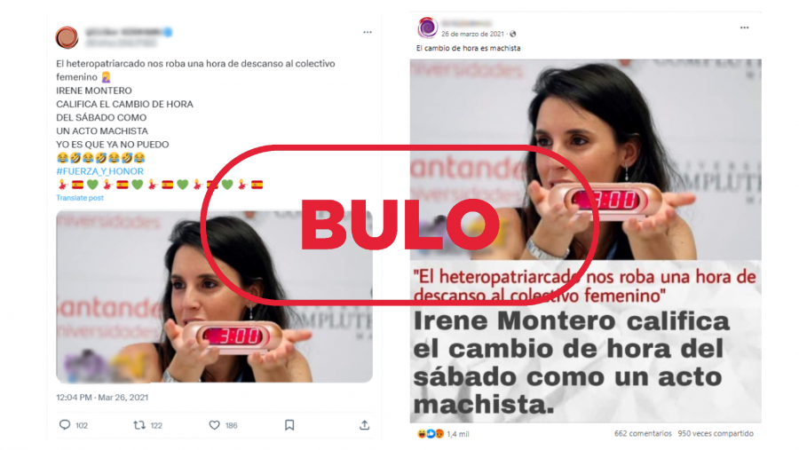 Bulos y falsedades sobre la ministra Irene Montero