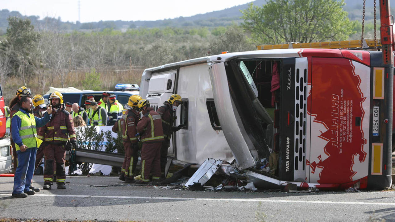 El accidente de autobús en Tarragona, uno de los más graves