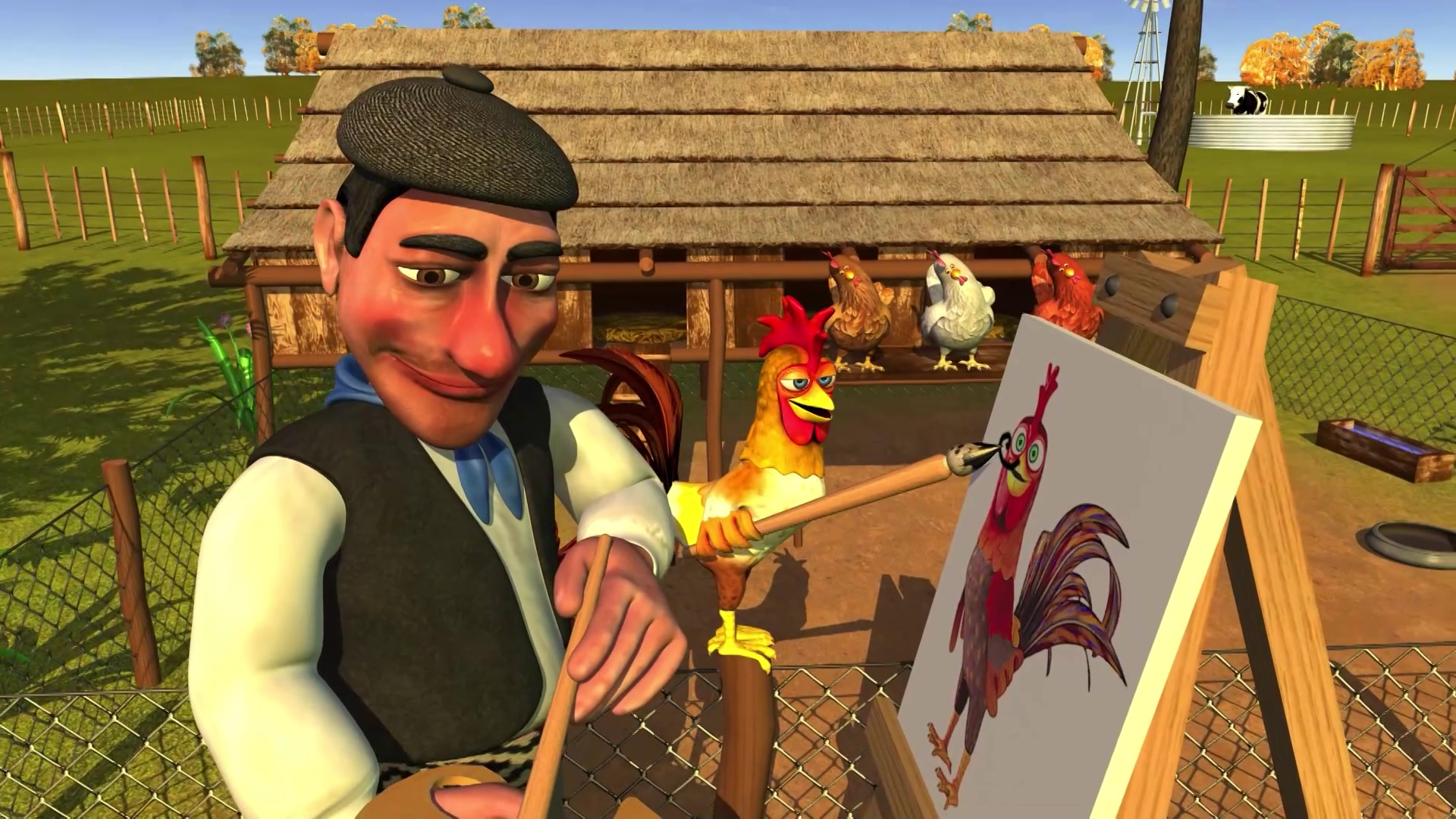 La granja de Zenón -el gallo pinto