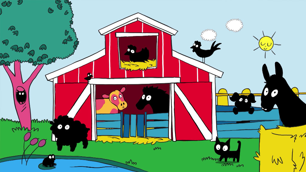 Los animales de granja con Simón