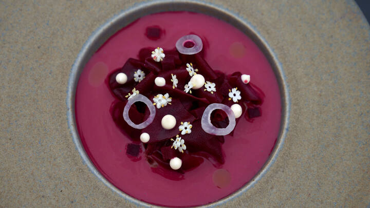 MasterChef Celebrity 8: sopa fría de remolacha y tudanca