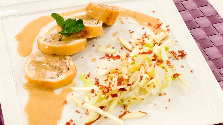 Calamares rellenos en salsa de cebolla - RTVE.es