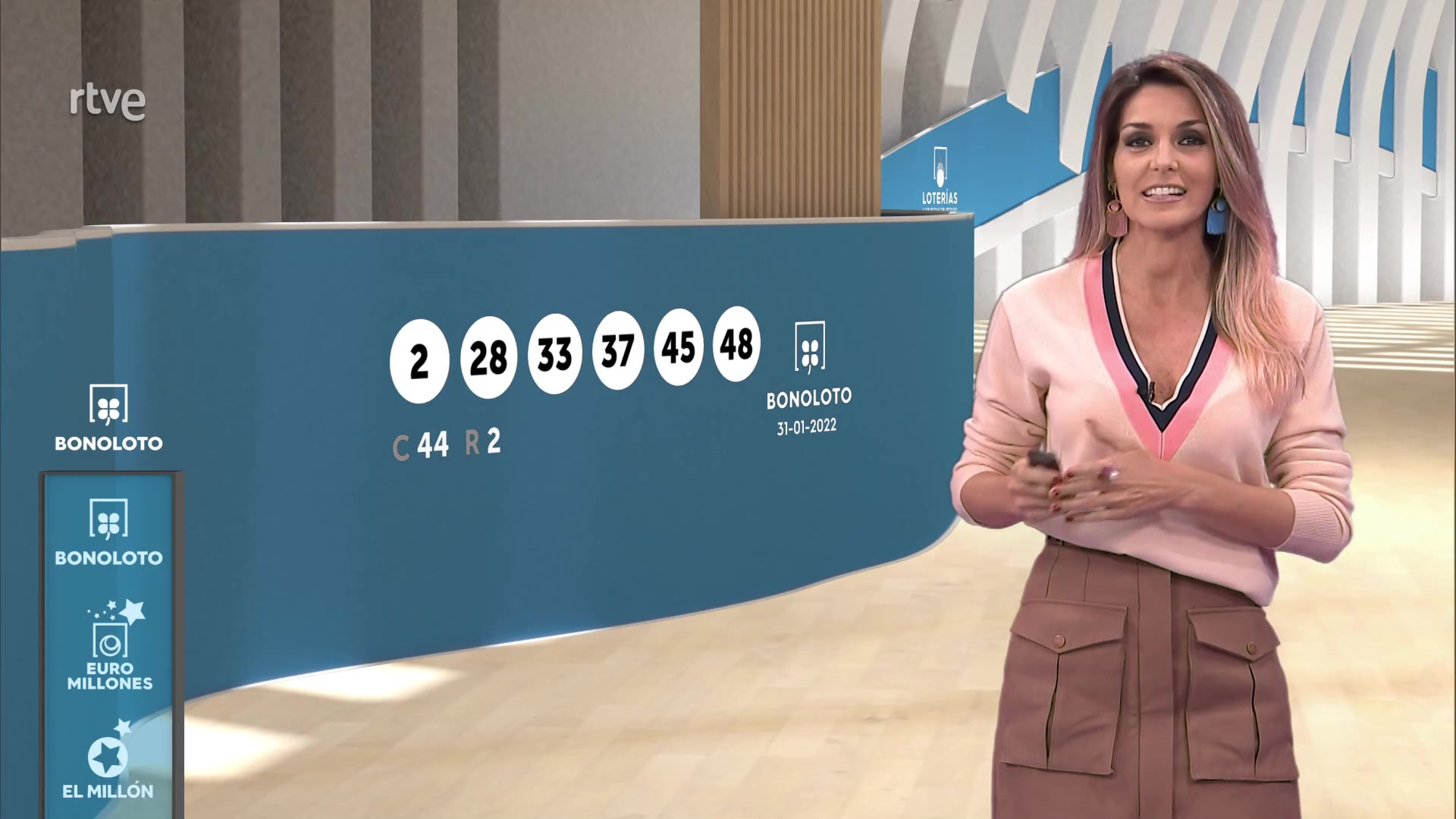 Sorteo Bonoloto 31 enero 2021 - Loterías en RTVE.es