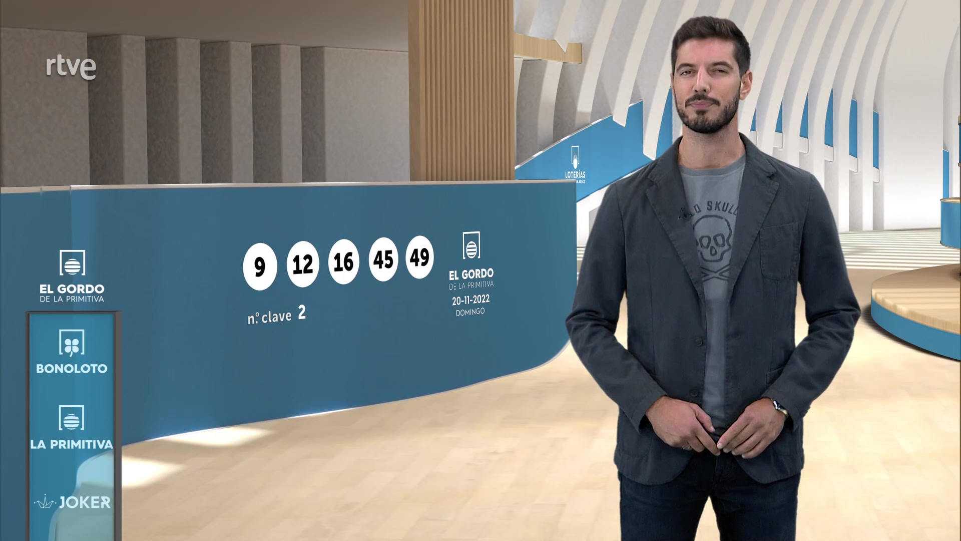 Sorteo Gordo Primitiva 20 noviembre 2022 - Loterías en RTVE.es