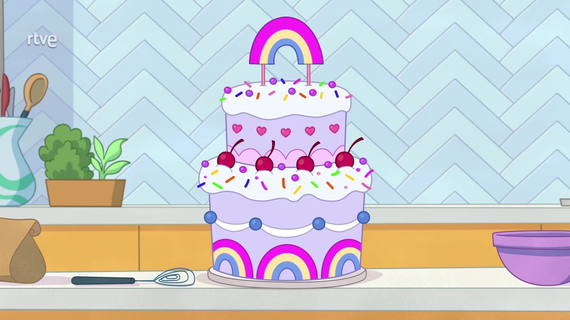 Sponge and sprinkles