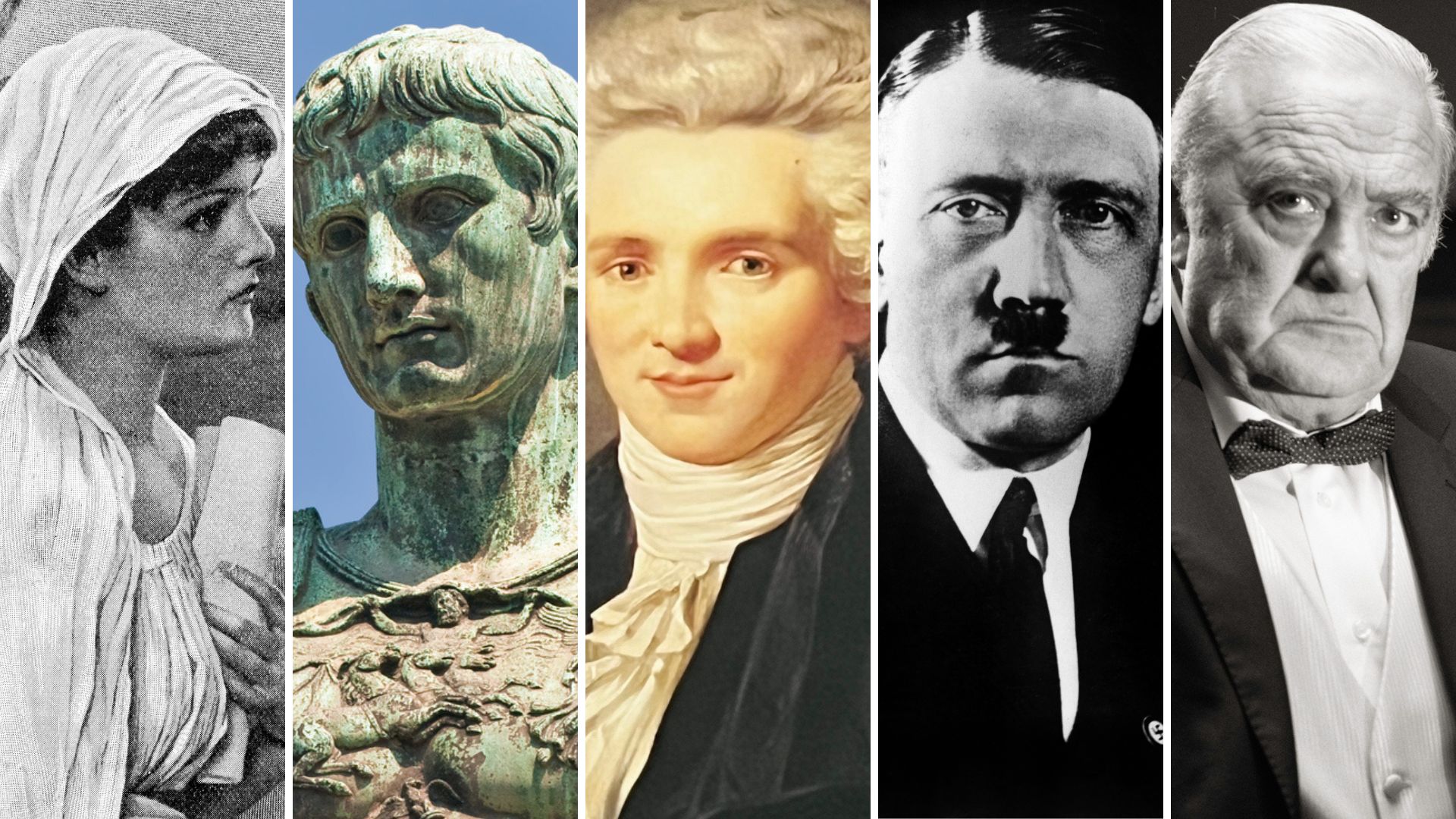 Collage De Personajes Importantes De La Historia
