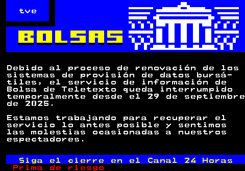 Teletexto de Televisión Española TVE, Página 500.1