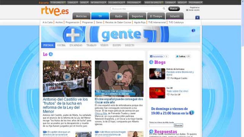 +Gente: Entra en nuestra web | RTVE Play