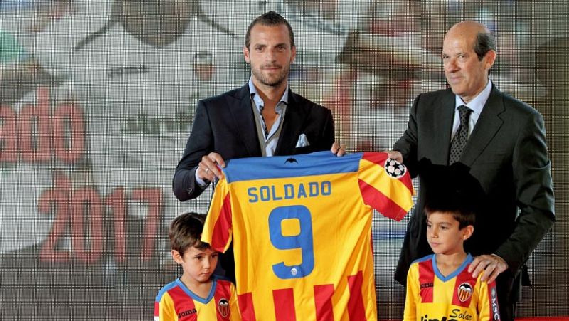 Telediario 1: Soldado, el mejor fichaje del Valencia esta temporada ...