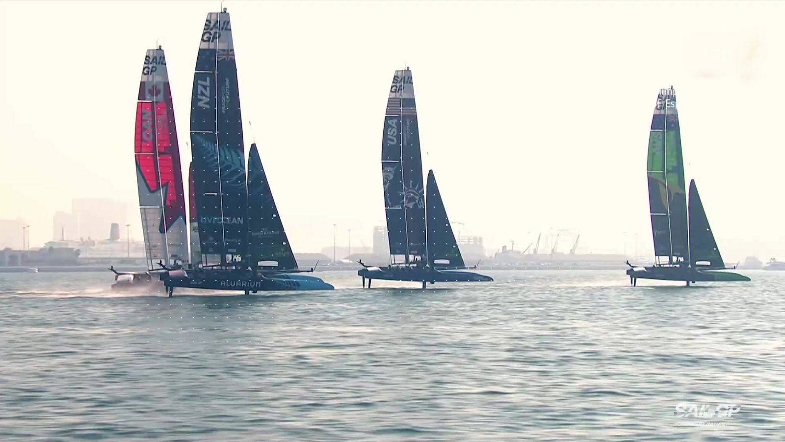 Vela - Sail GP Prueba Emiratos Árabes. Resumen