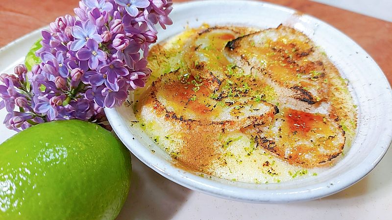 Receta de natillas con pan del chef Sergio Fernández