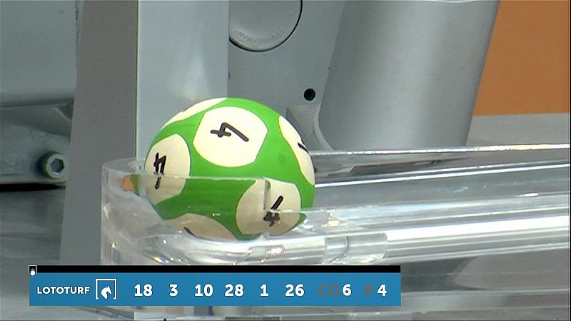 Sorteo de la Lotería Lototurf del 09/06/2024