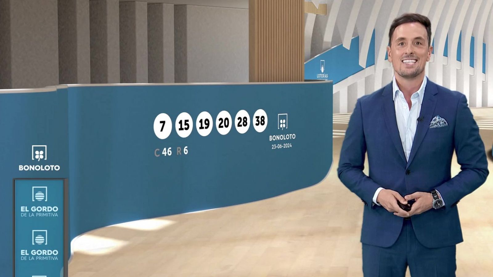 Sorteo Gordo Primitiva 23 junio 2024 - Loterías en RTVE.es