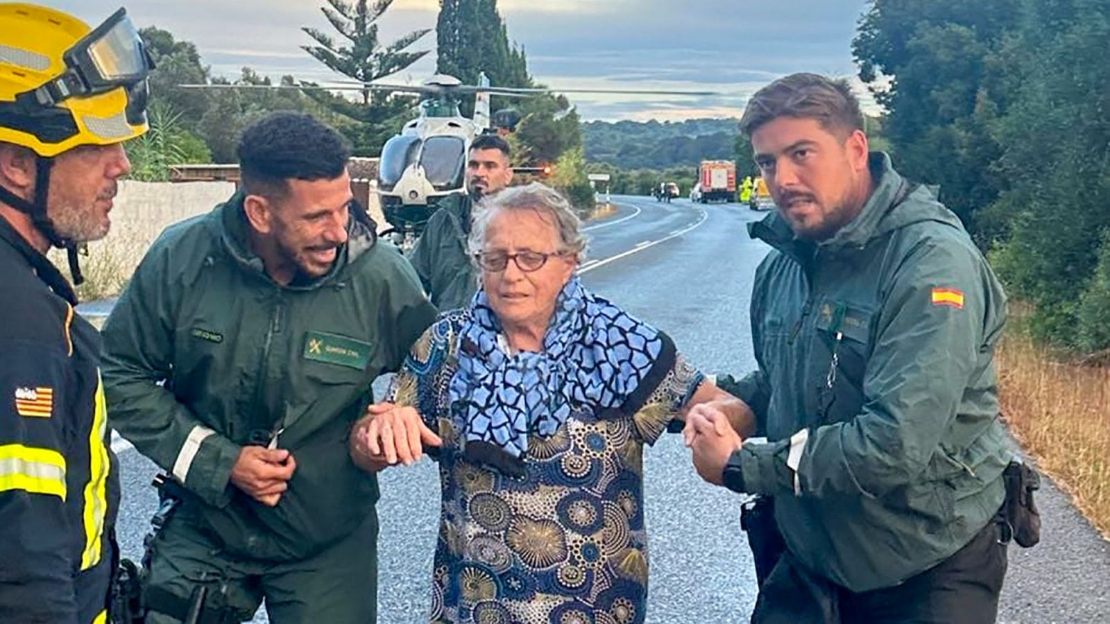 Dana Menorca: imágenes del rescate desde el aire de 16 personas