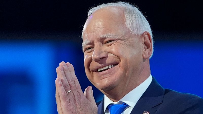 La convención demócrata de Chicago muestra su apoyo a Tim Walz La convención demócrata de Chicago muestra su apoyo a Tim Walz