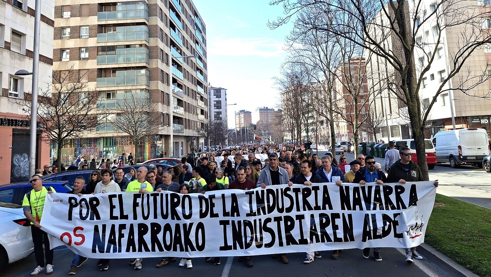 Pamplona: marcha en defensa del futuro de la industria navarra