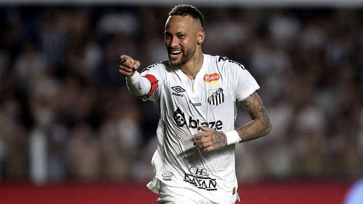 Neymar marca su primer gol (y asistencia) en su regreso al Santos