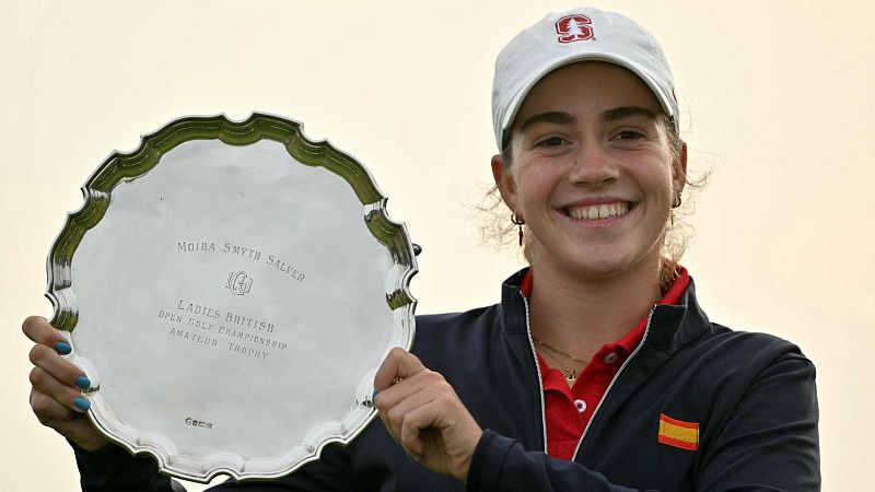 Paula Martín, la mejor amateur en el Open británico de golf