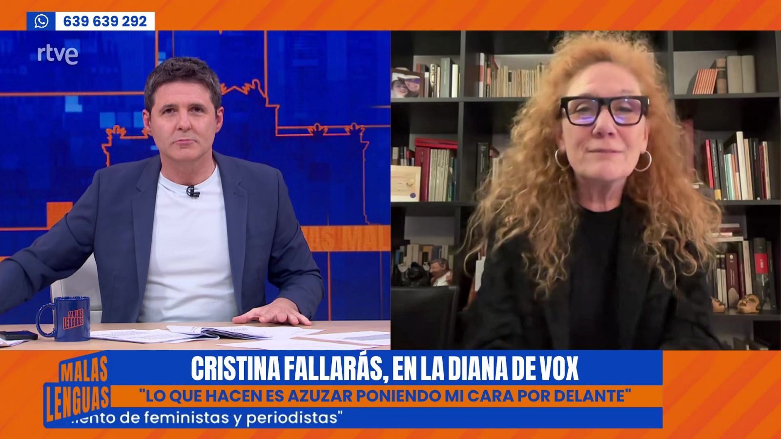 Vox lanza una campaña "de odio" contra Cristina Fallarás