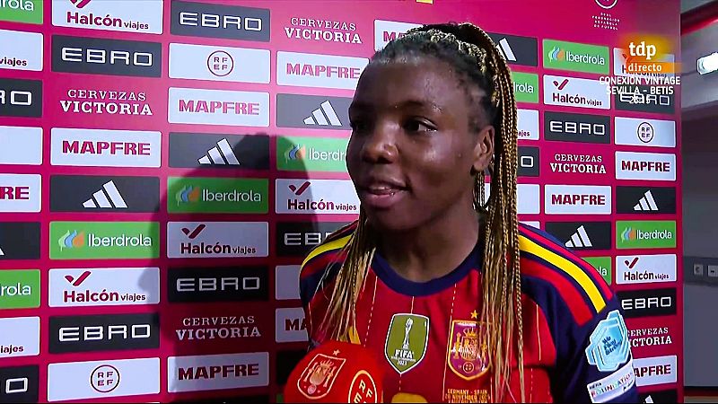 Edna Imade, feliz tras su estreno con la selección española