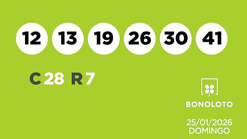 Sorteo de Bonoloto: 25/01/2026