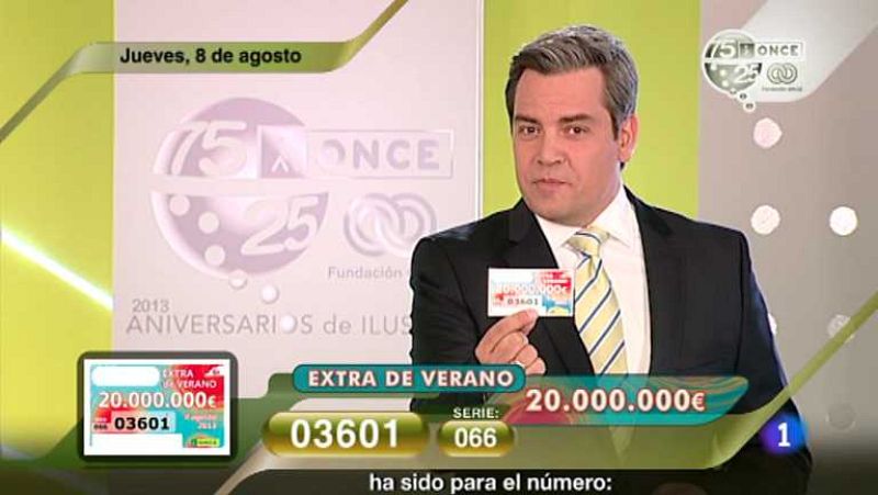 Sorteos ONCE: Sorteo ONCE - 08/08/13 | RTVE Play