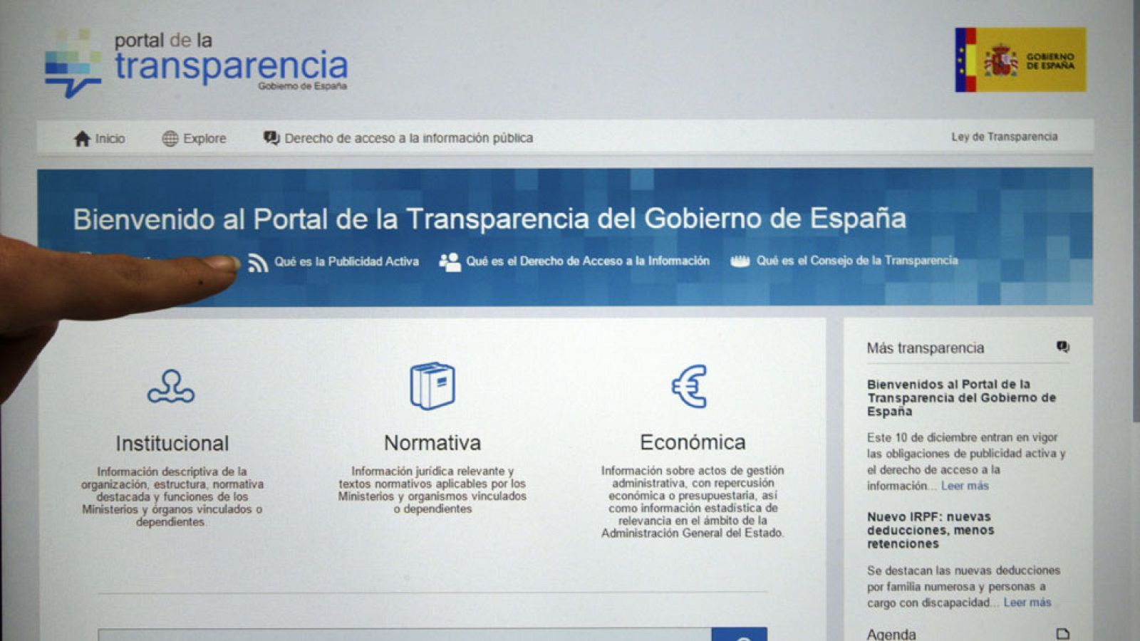 El Portal de la Transparencia comienza a funcionar | RTVE