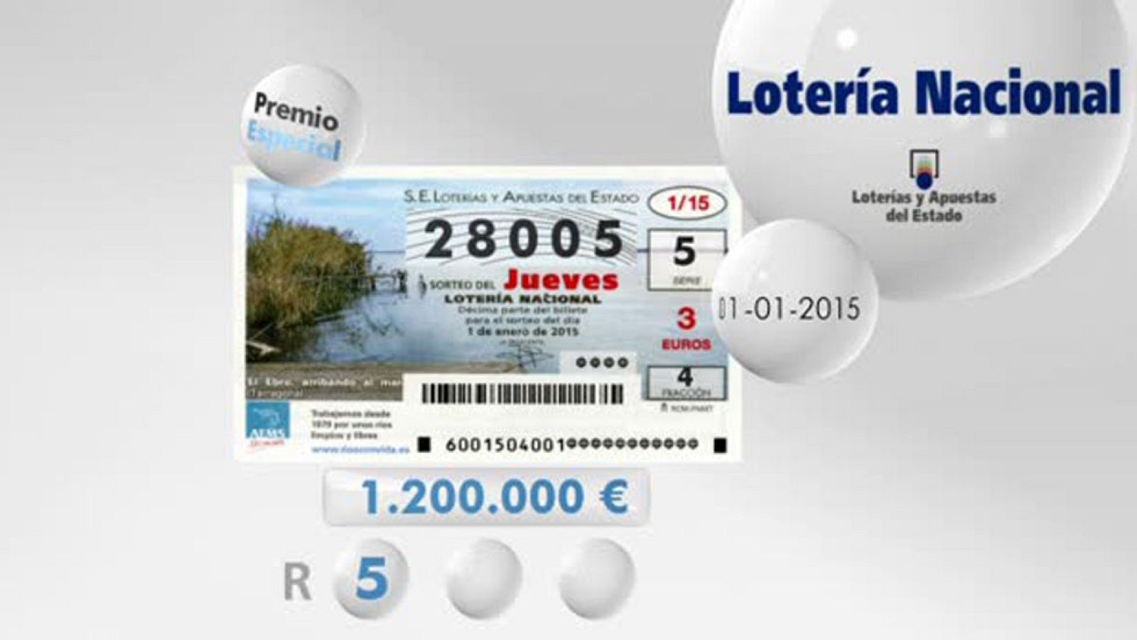 SELAE: Loteria Nacional - 01/01/2015 | RTVE Play