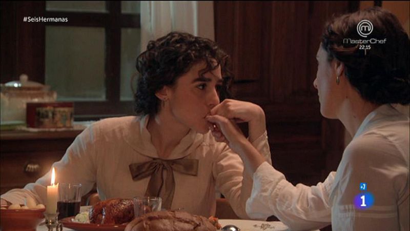 Seis Hermanas - Aurora le cuenta a Celia las insistencias de Clemente