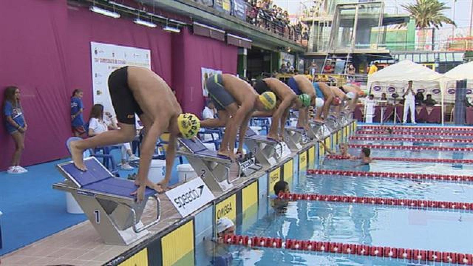 The Spanish Olympic swimming team trains in Gran Canaria