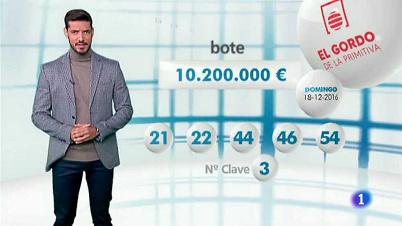 Loterías: El Gordo de la Primitiva - 18/12/16 | RTVE Play