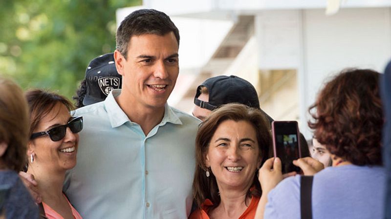 Telediario 1: Pedro Sánchez asegura sentirse muy próximo a los votantes ...