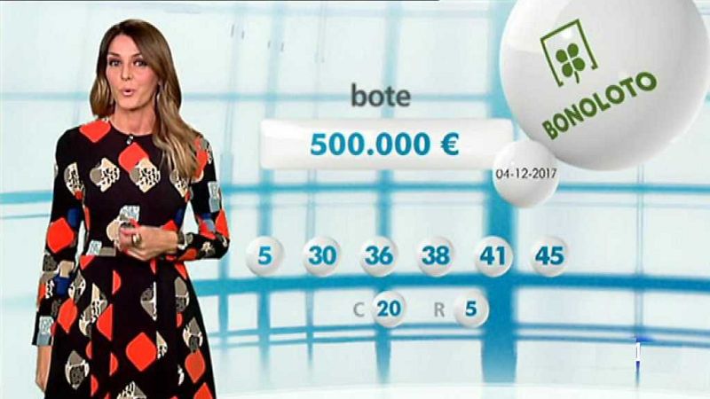 Sorteo Bonoloto 4 Diciembre 2017 - RTVE.es